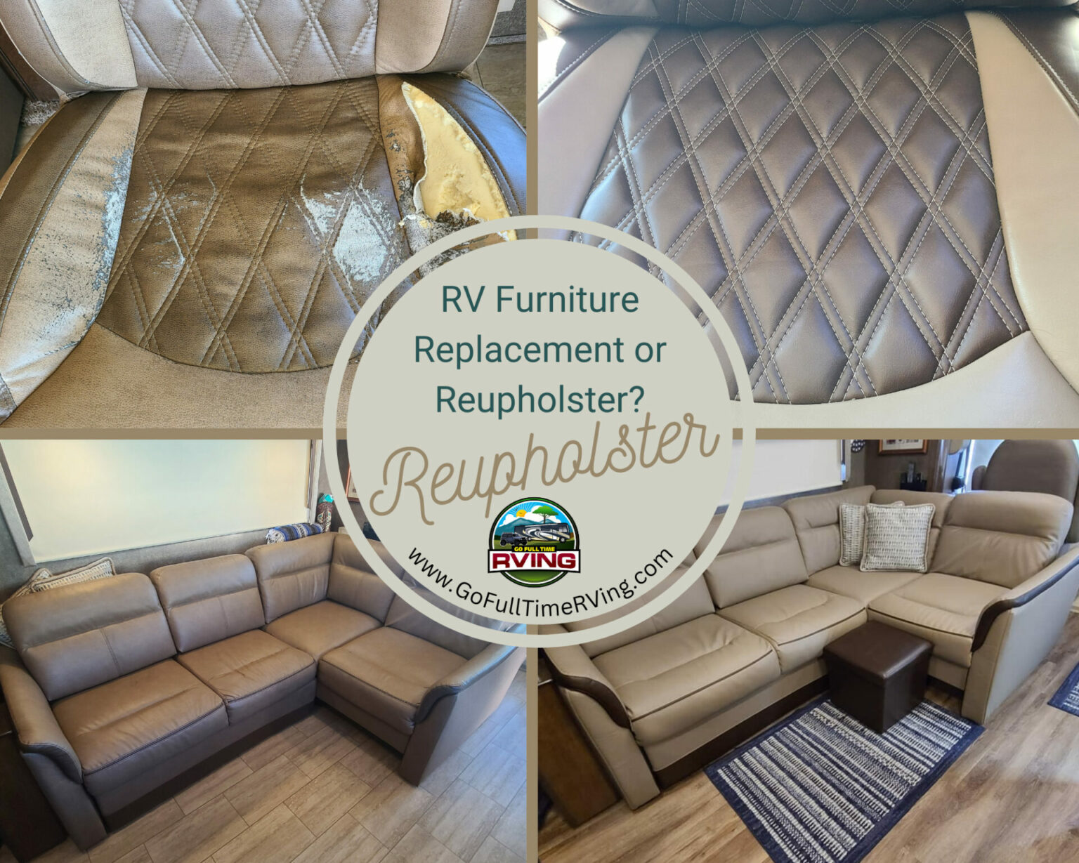 RV Furniture Replacement or Reupholster | Go Full-Time RVing