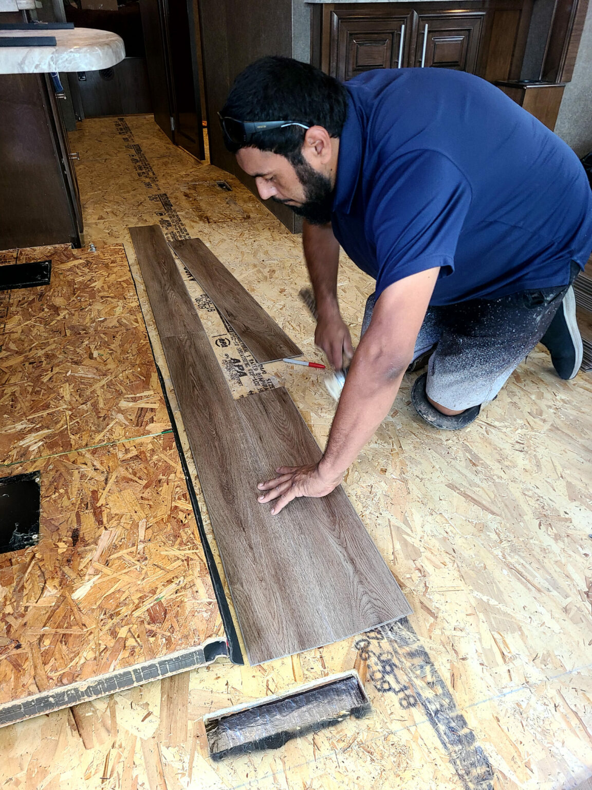 RV Flooring Upgrade to Vinyl Plank | Go Full-Time RVing