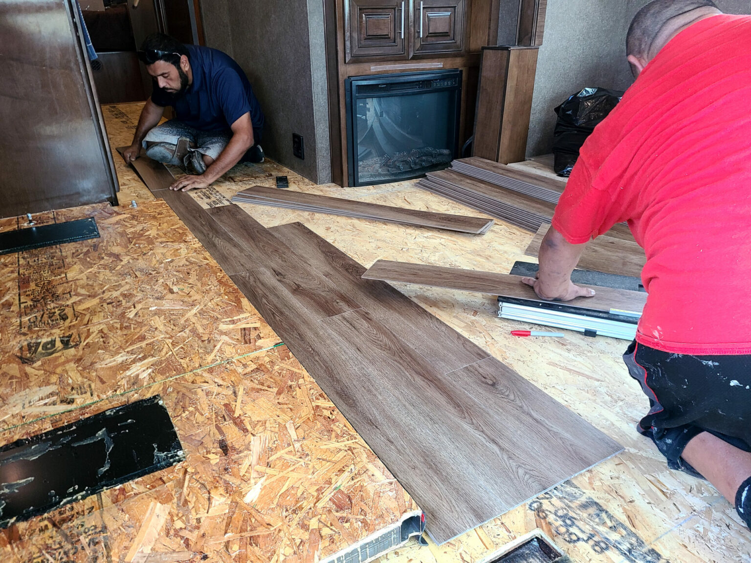 RV Flooring Upgrade to Vinyl Plank | Go Full-Time RVing