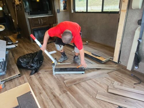 RV Flooring Upgrade to Vinyl Plank | Go Full-Time RVing