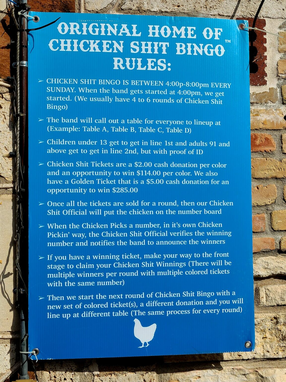 Playing Chicken Shit Bingo at The Little Longhorn Saloon in Austin