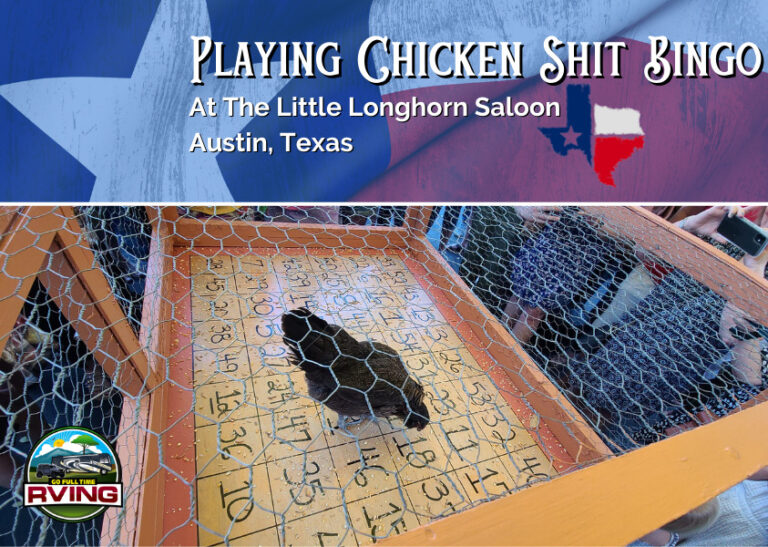 Playing Chicken Shit Bingo at The Little Longhorn Saloon in Austin